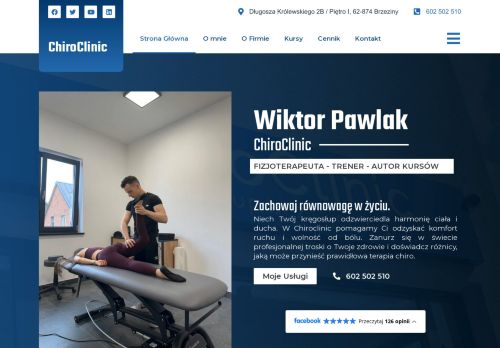 Wiktor Pawlak - ChiroClinic Opinie 2025 | Trustindex.io